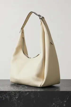 TOTEME Textured-leather Tote - Off-white