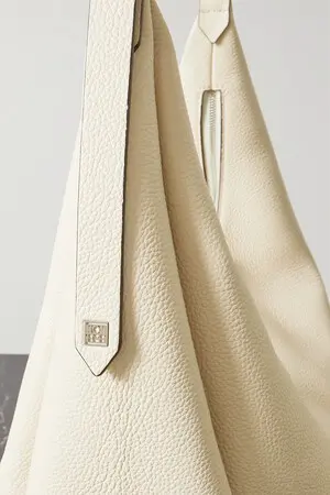 TOTEME Textured-leather Tote - Off-white