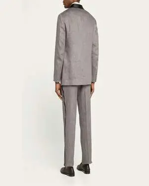 Brunello Cucinelli Linen-blend Shawl Tuxedo