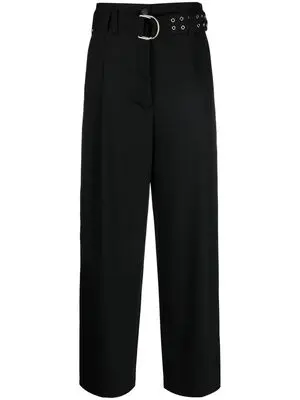 Philosophy Di Lorenzo Serafini Belted Wide Leg Trousers - Black