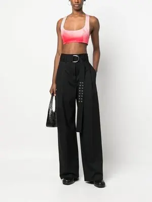Philosophy Di Lorenzo Serafini Belted Wide Leg Trousers - Black