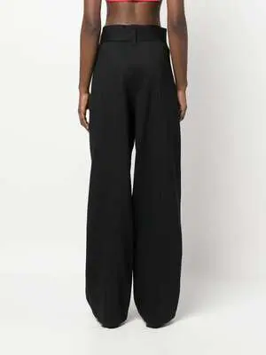 Philosophy Di Lorenzo Serafini Belted Wide Leg Trousers - Black