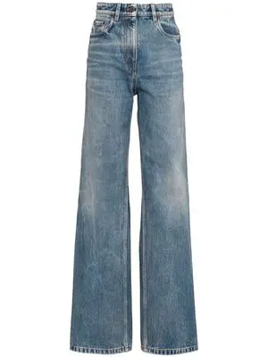 Prada Bleached-effect Straight-leg Jeans