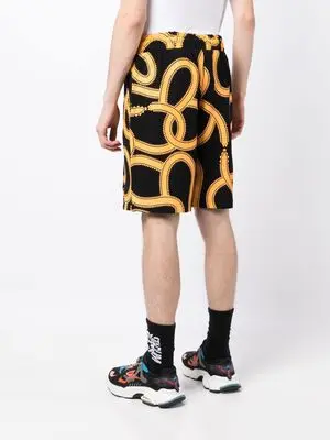 COUNTY OF MILAN Marcelo Burlon Snakes Print Track Shorts