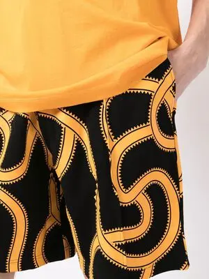 COUNTY OF MILAN Marcelo Burlon Snakes Print Track Shorts
