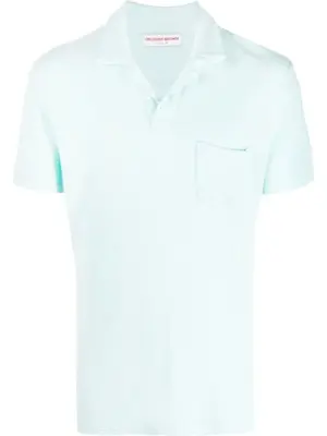Orlebar Brown Terry Short-sleeve Polo Shirt - Blue