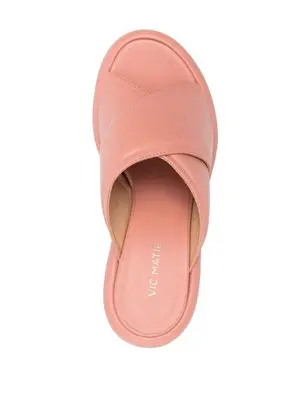 VIC MATIE Crossover-strap High Heel Sandals - Pink