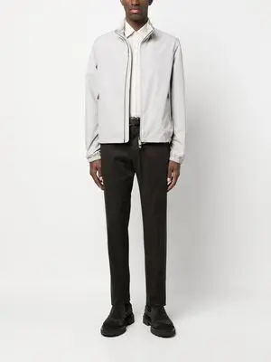 Canali Plain Button-down Shirt