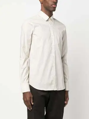 Canali Plain Button-down Shirt