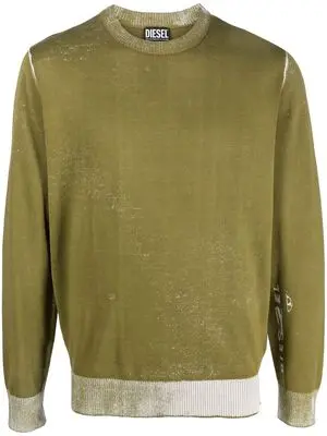 DIESEL® K-clarence Faded-effect Jumper - Green