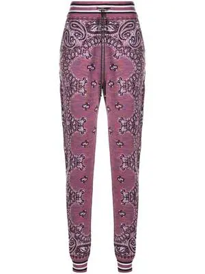 Amiri Bandana-pattern Knitted Track Pants