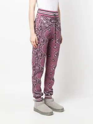 Amiri Bandana-pattern Knitted Track Pants