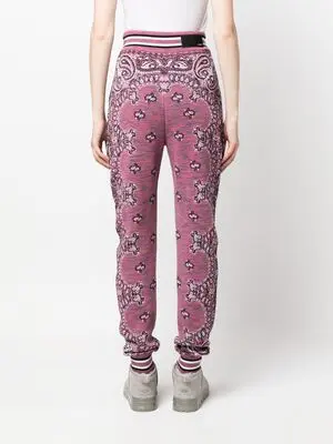Amiri Bandana-pattern Knitted Track Pants