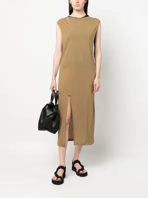 Auralee Front-slit Cut-out Dress