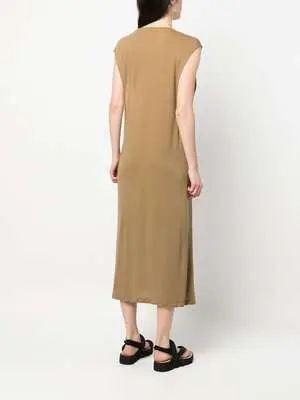 Auralee Front-slit Cut-out Dress