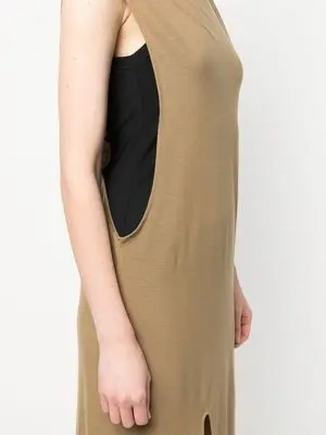Auralee Front-slit Cut-out Dress