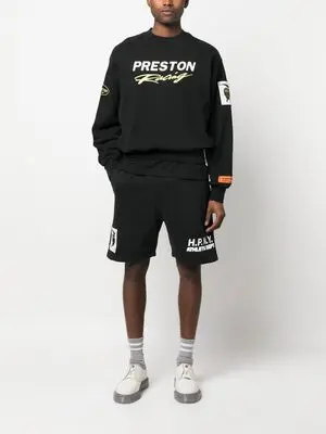 Heron Preston Slogan-print Cotton Shorts