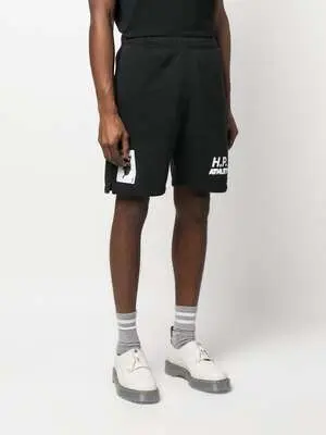 Heron Preston Slogan-print Cotton Shorts