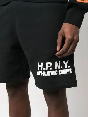 Heron Preston Slogan-print Cotton Shorts