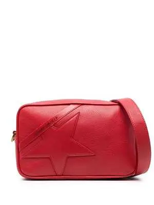 GOLDEN GOOSE Mini Star Leather Crossbody Bag - Red