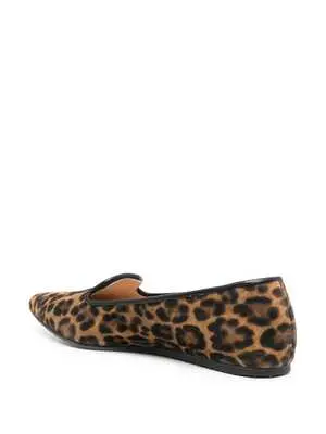 GIANVITO ROSSI Leopard-print Loafers