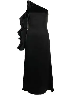 David Koma Asymmetric Ruffle-trim Dress