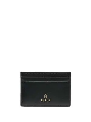 Furla Leather Card Holder - Black