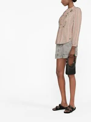 Zadig&Voltaire Embroidered Pinstriped Blouse