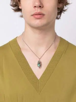 CAPSULE ELEVEN Turquoise Pendant Necklace - Silver