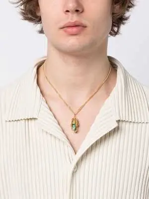 CAPSULE ELEVEN Turquoise Pendant Necklace - Gold