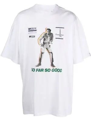 Martine Rose Graphic-print Short-sleeved T-shirt - White