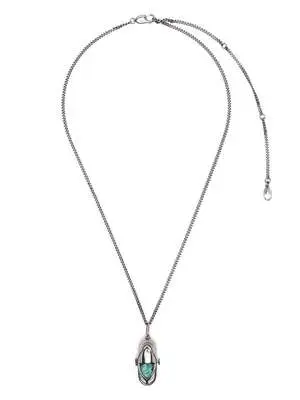 CAPSULE ELEVEN Turquoise Pendant Necklace - Silver