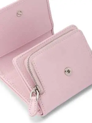 Prada Triangle-logo Saffiano Leather Wallet - Pink