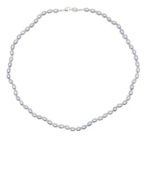 DOWER & HALL Oval Pearl Necklace
