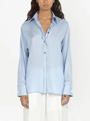 FERRAGAMO Button-front Satin Shirt