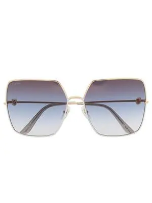 Cartier Oversized-frame Gradient Sunglasses - Gold