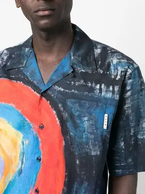 Marni Abstract-print Cotton Shirt