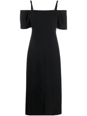 Victoria Beckham Off-shoulder Midi Dress