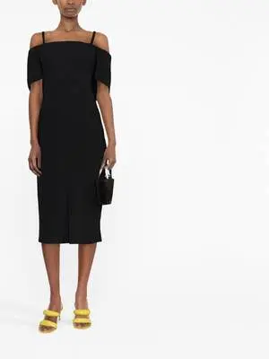 Victoria Beckham Off-shoulder Midi Dress