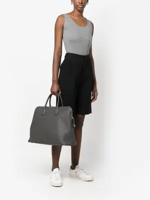 VALEXTRA Leather Tote Bag