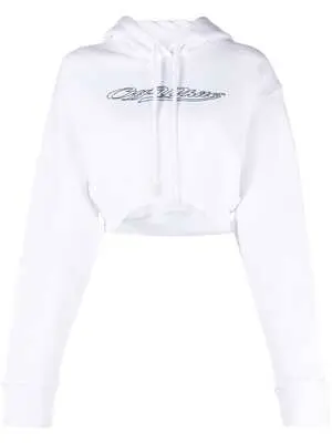 Off-White Cropped Hoodie