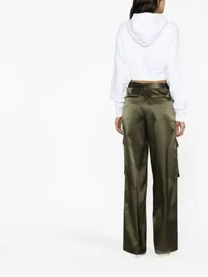 Off-White Cropped Hoodie