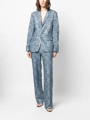 Zadig&Voltaire Sequin-embellished Straight-leg Trousers