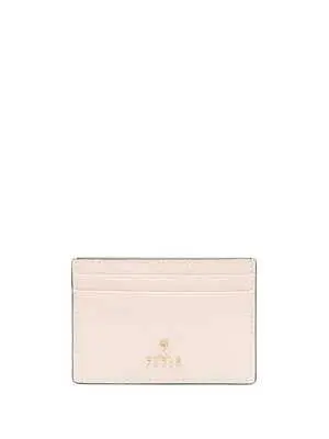 Furla Leather Logo Lettering Cardholder - Neutrals