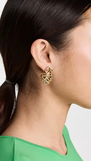 Brinker & Eliza Gear Hoop Earrings