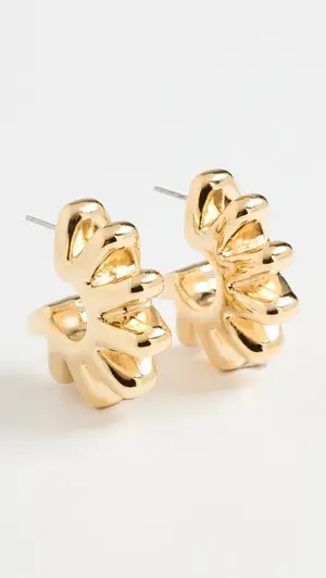 Brinker & Eliza Gear Hoop Earrings