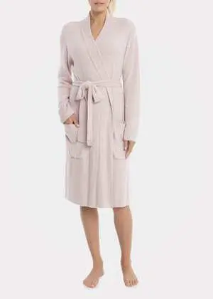 Barefoot Dreams Cozychic Lite Ribbed Robe He Faded Rose Pea