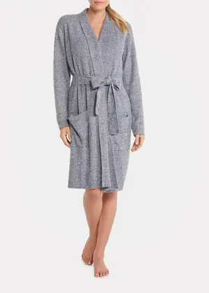 Barefoot Dreams Cozychic Lite Ribbed Robe He Pacific Blue P