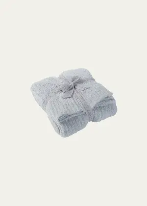 Barefoot Dreams Cozychic Ribbed Throw Blanket Ocean