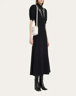 Gabriela Hearst Lucky Buckle Lambskin Shoulder Bag